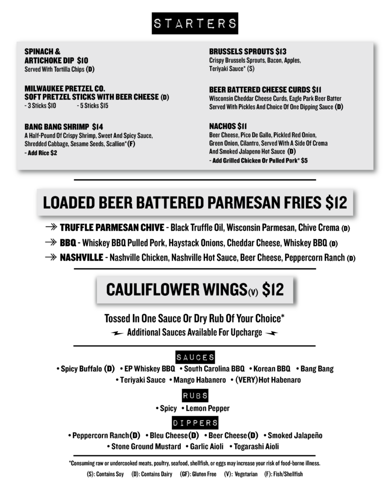 Food - Eagle Park Brewing Company